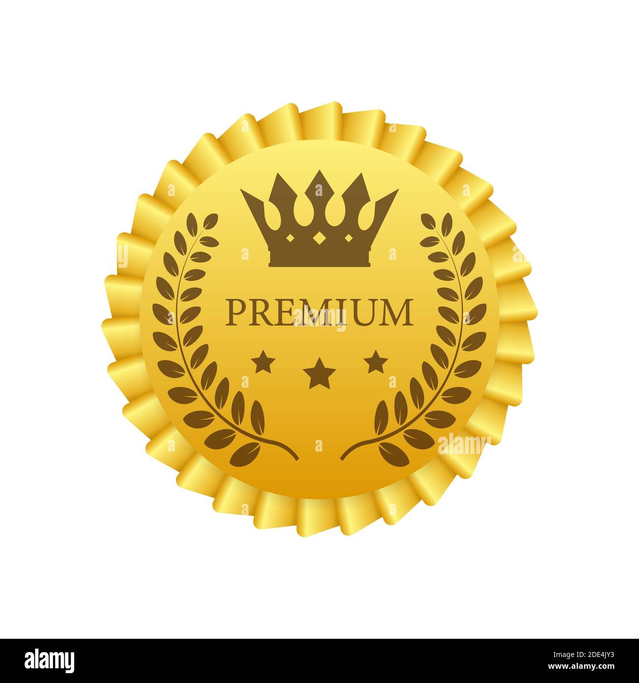 Premium. Premium in royal style on gold background. Luxury template ...