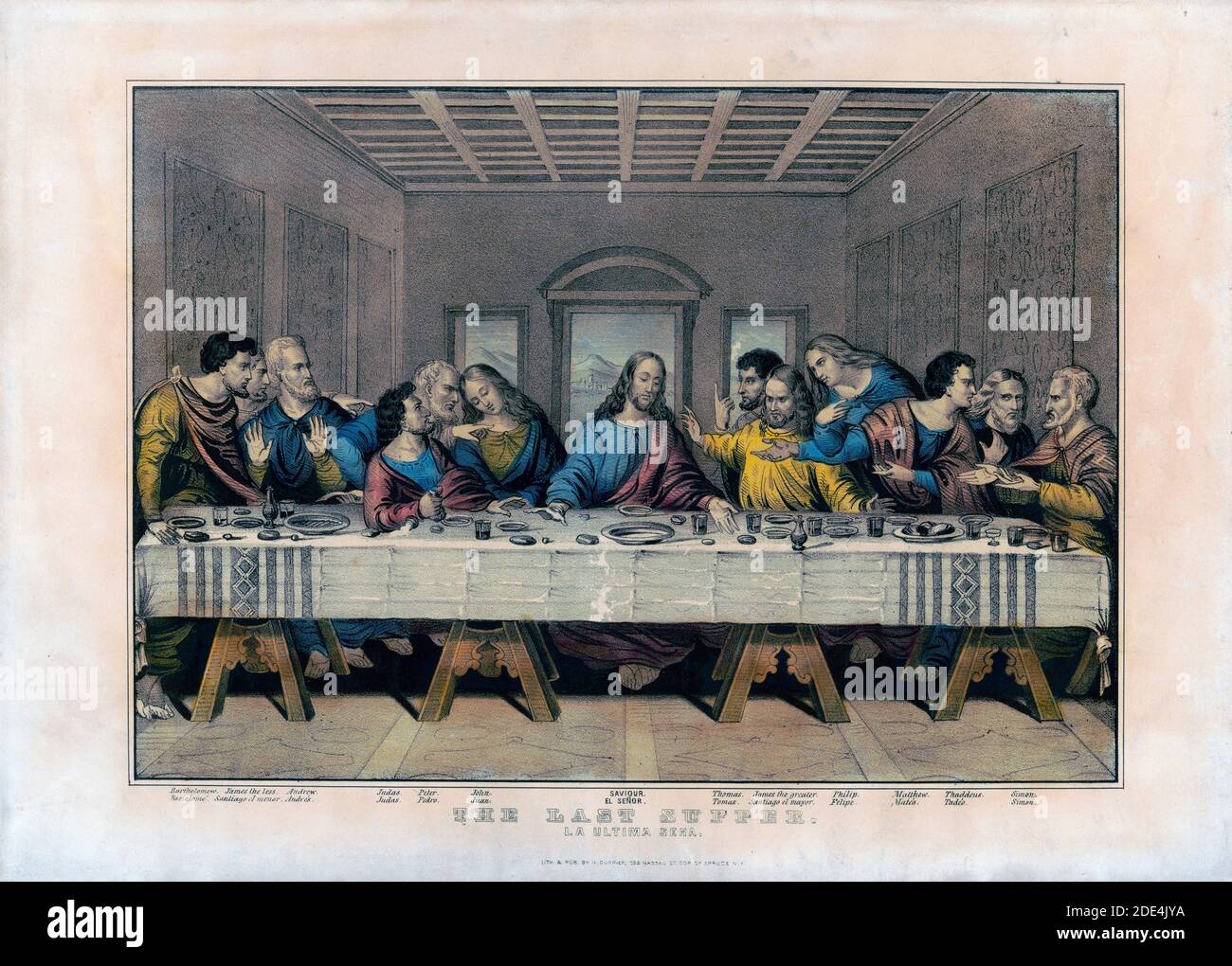 Jesus last supper copy hi-res stock photography and images - Alamy