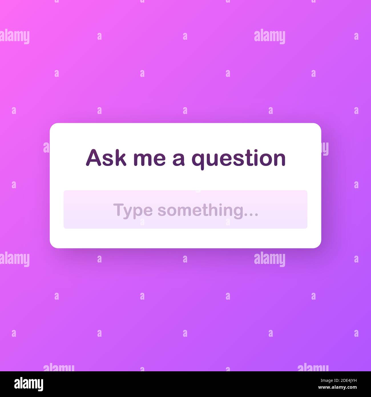 Ask me a question User interface design. Vector stock illustration ...
