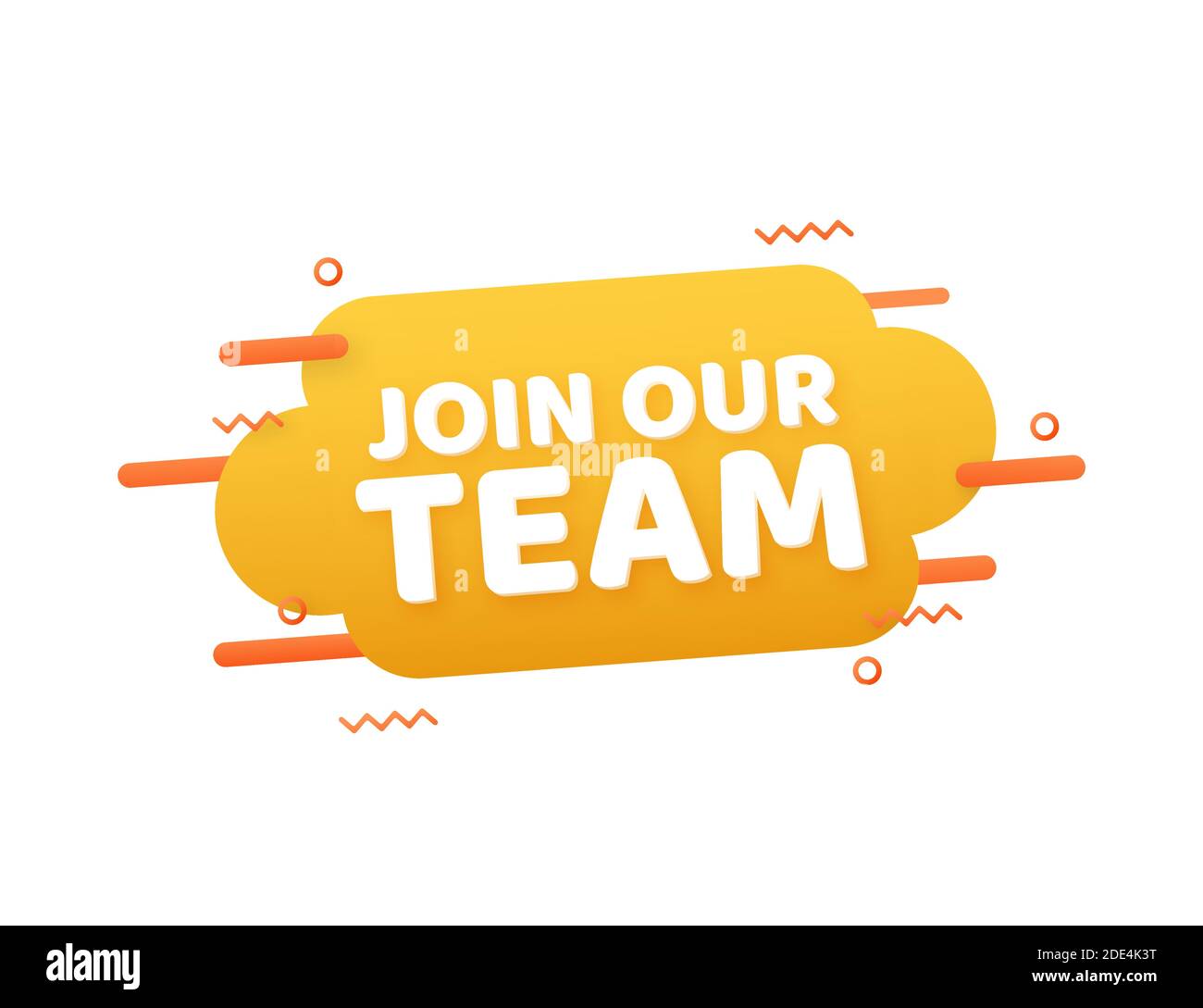 Megaphone Hand, business concept with text join our team. Vector ...