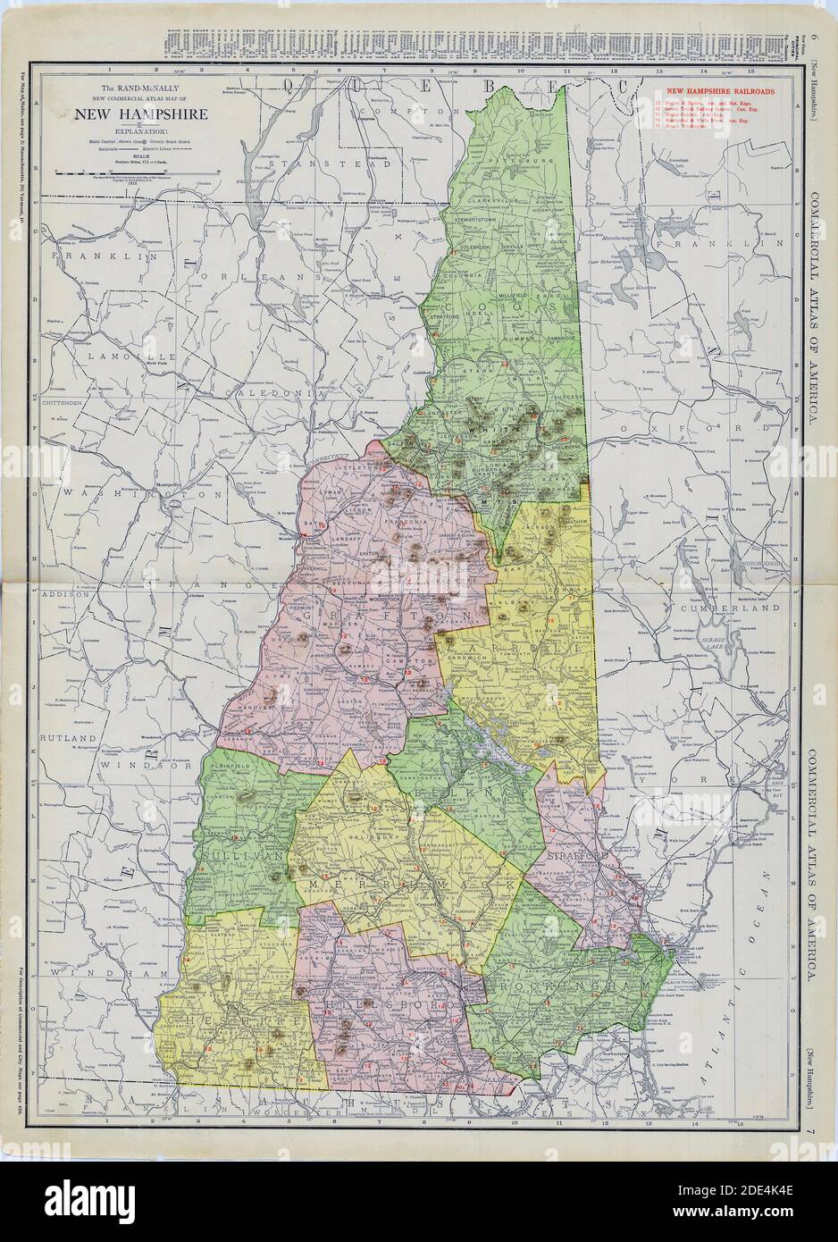 New hampshire map hi-res stock photography and images - Alamy