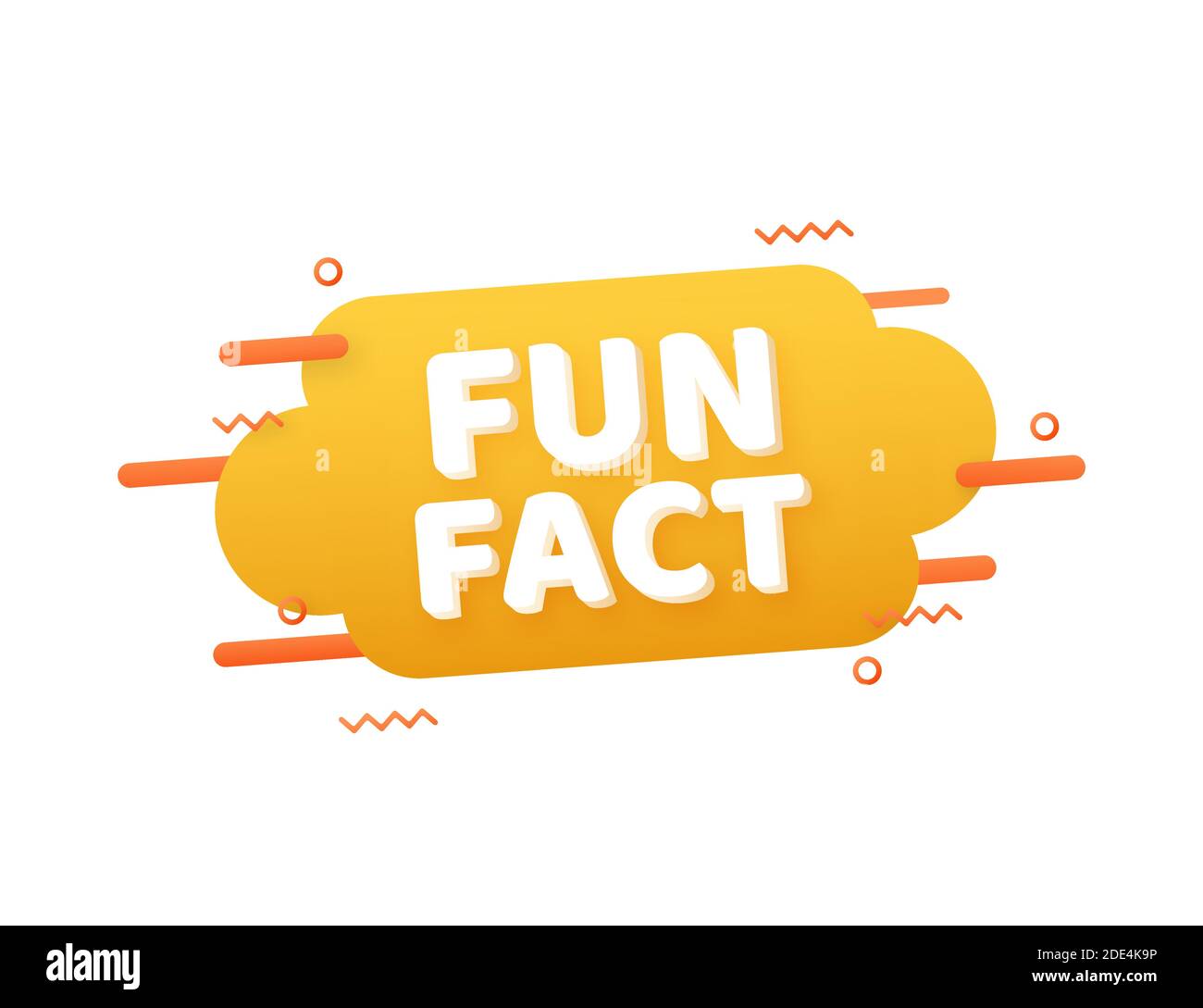 Fun fact. Speech bubbles. Web banner. Vector stock illustration Stock ...
