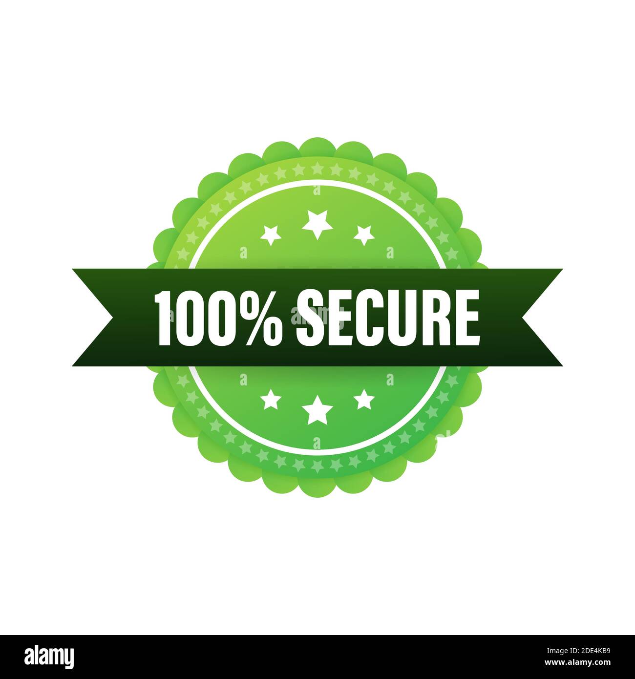 100 Secure grunge vector icon. Badge or button for commerce website ...