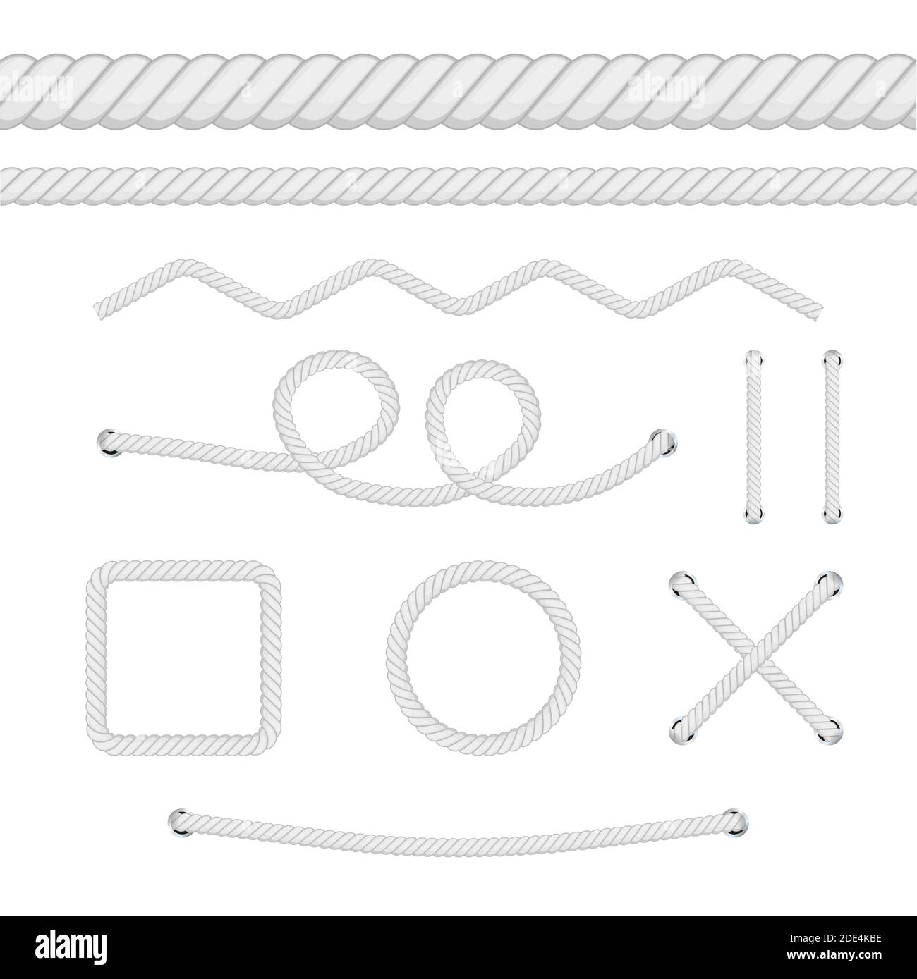 Rope thickness Stock Vector Images - Alamy