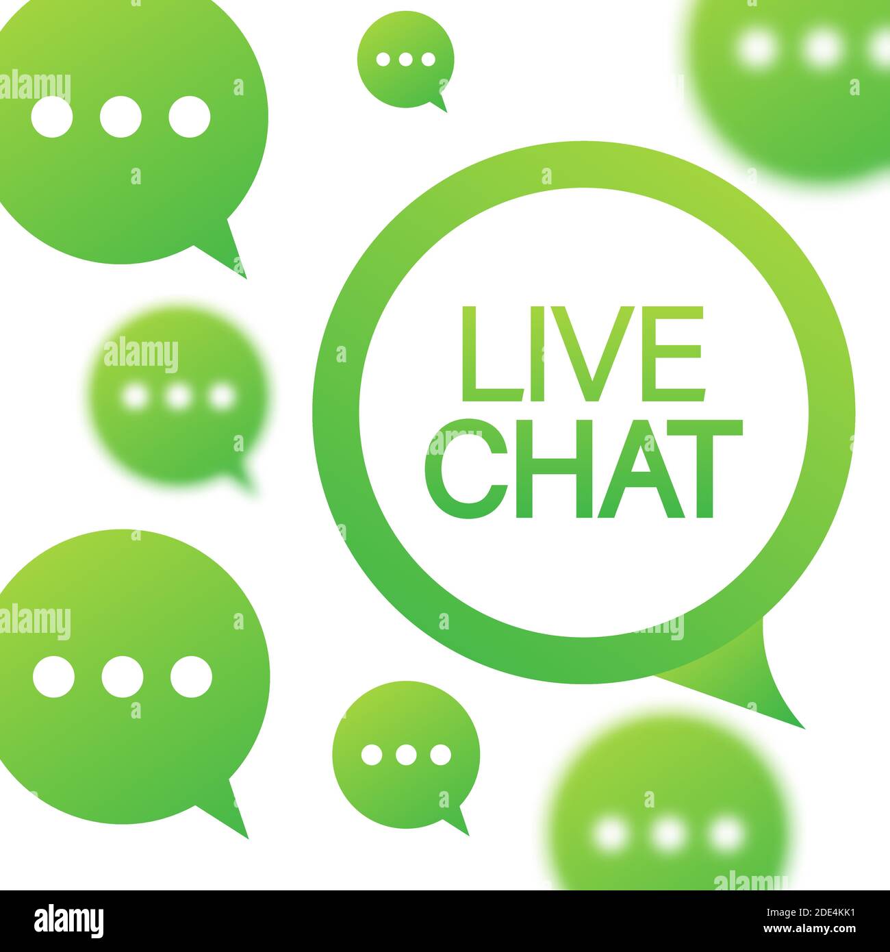 live chat speech bubbles concept. Vector stock illustration Stock Vector Image & Art - Alamy