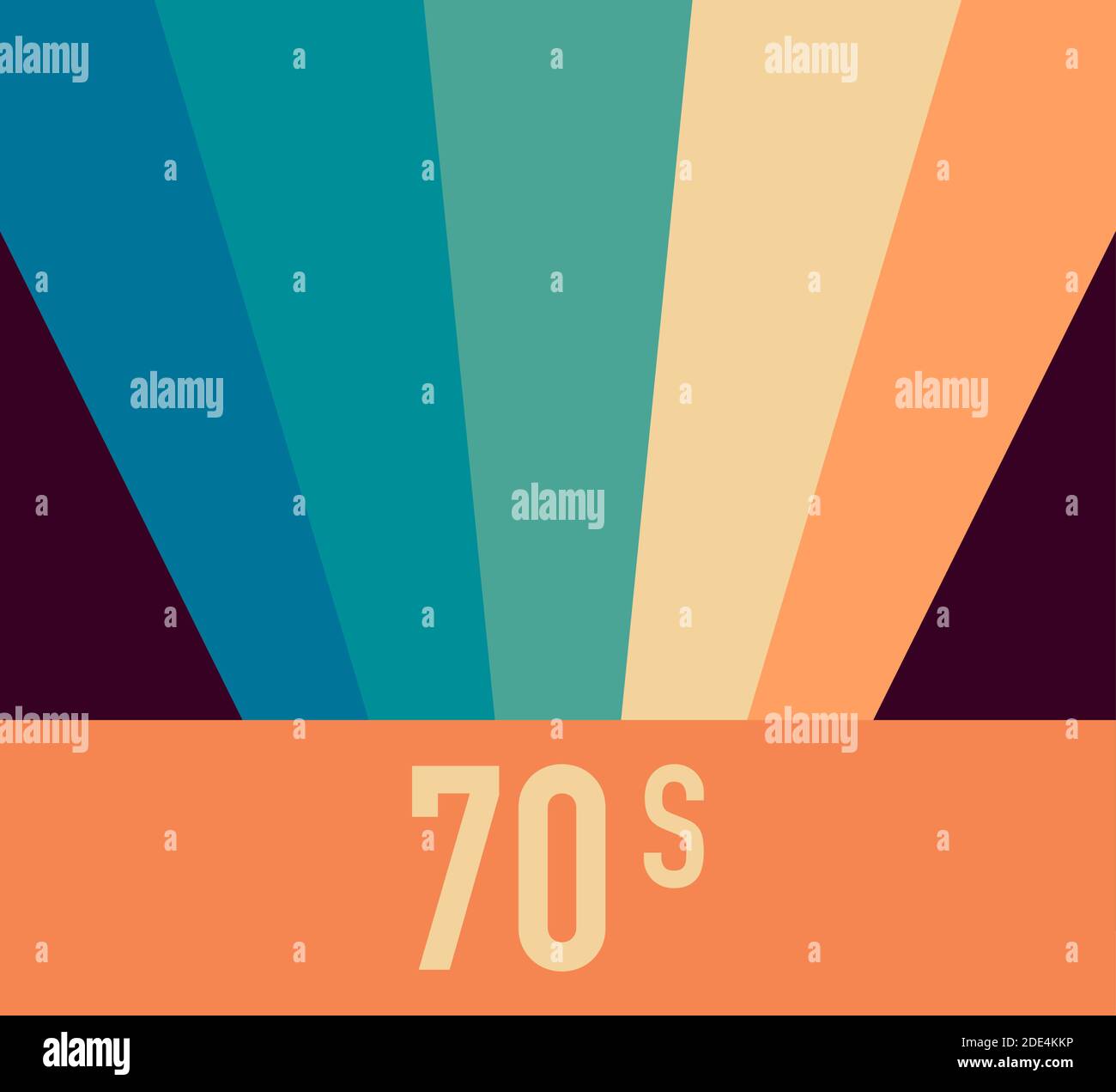 70s, 1970 abstract vector stock retro lines background. Vector ...