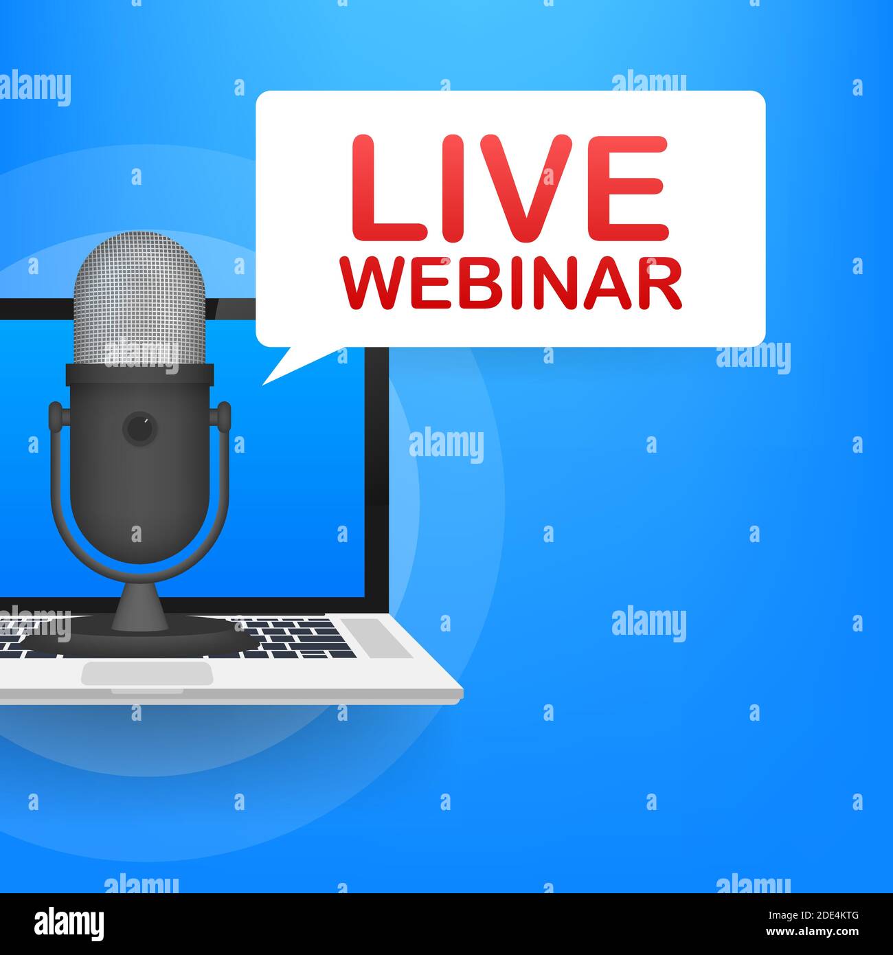 Free webinar, laptop icon. Can be used for business concept. Vector ...