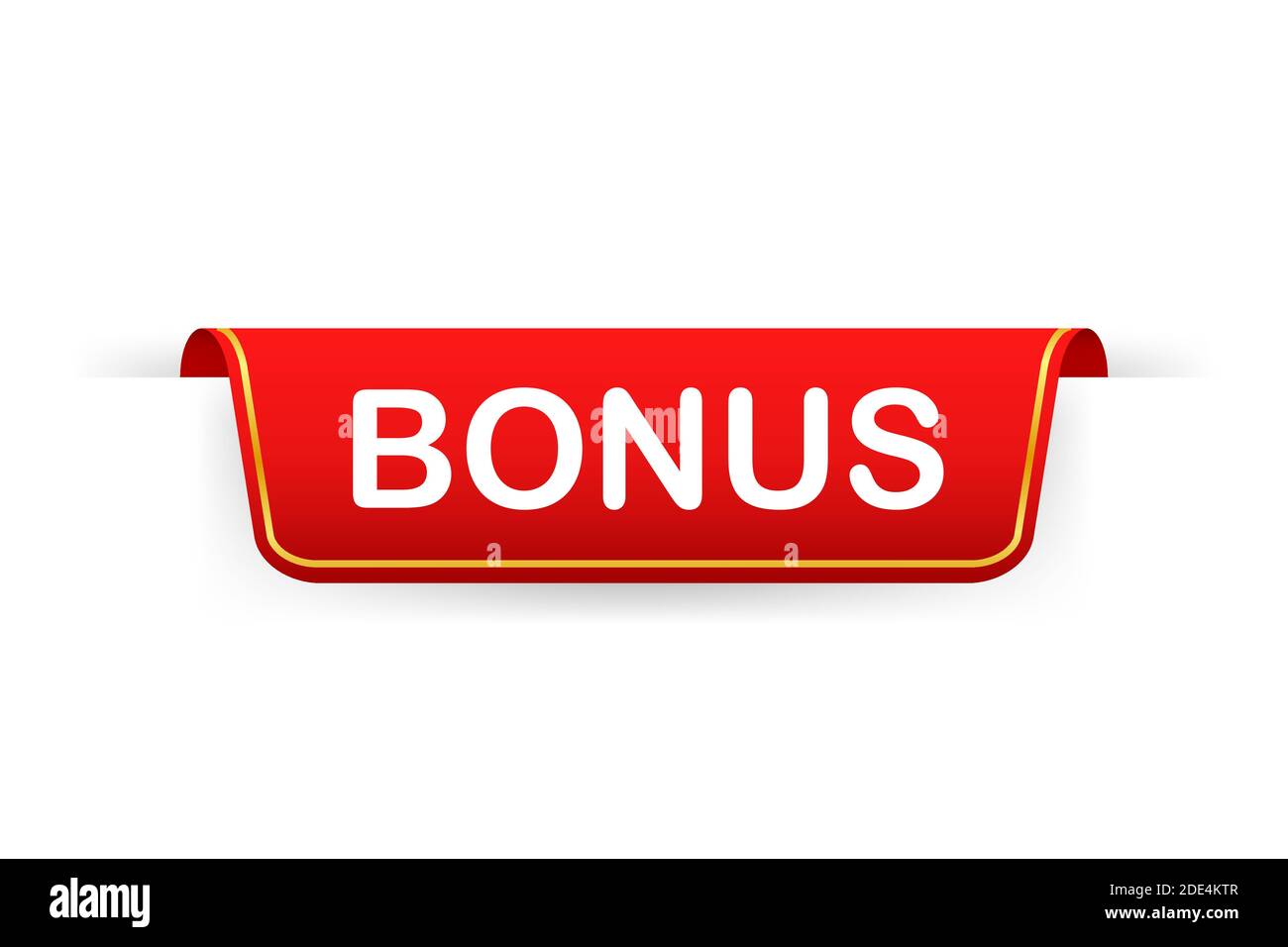 Bonus Red ribbon, Label Icon Vector Design. Vector stock illustration ...