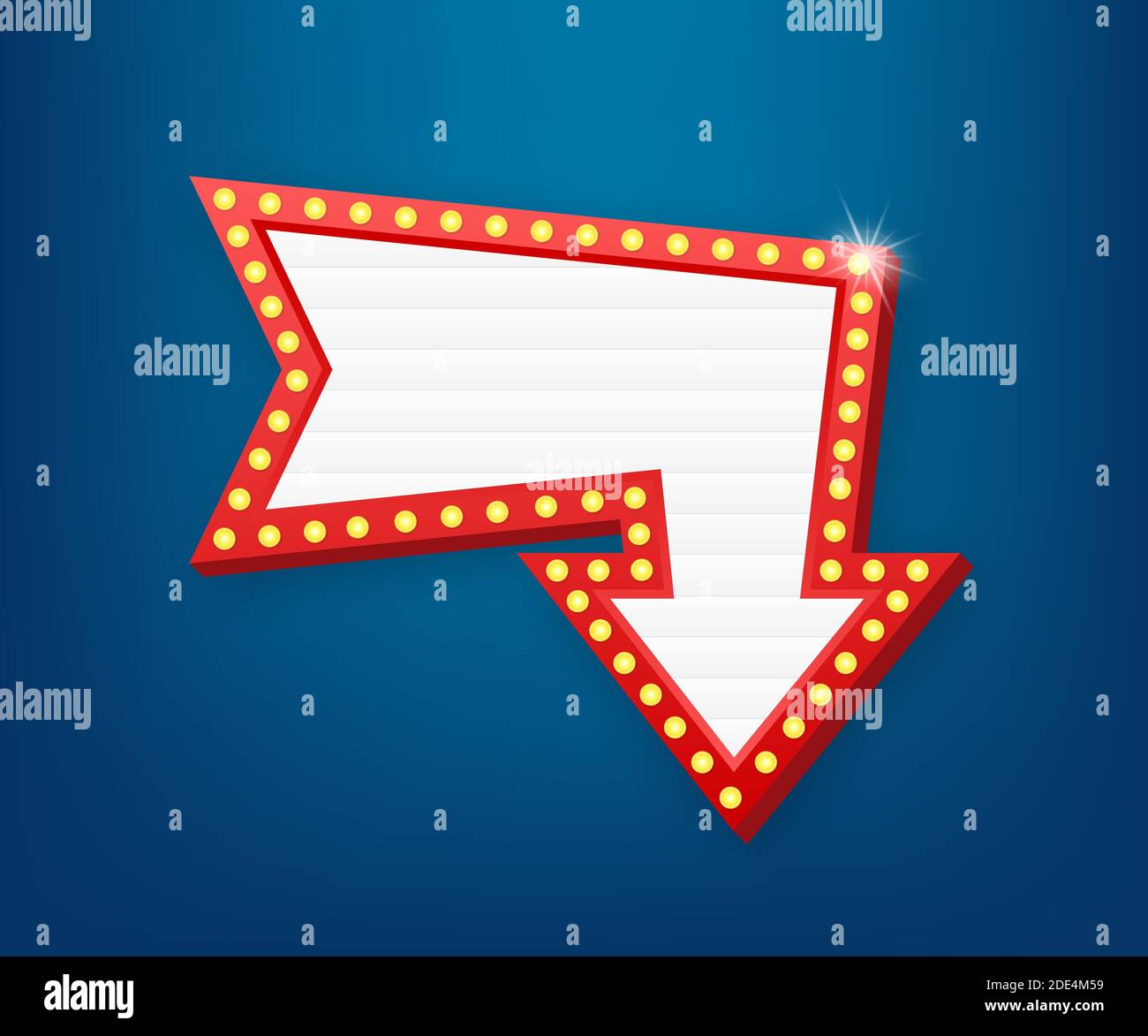 Retro lightbox billboard vintage frame. Lightbox with customizable ...