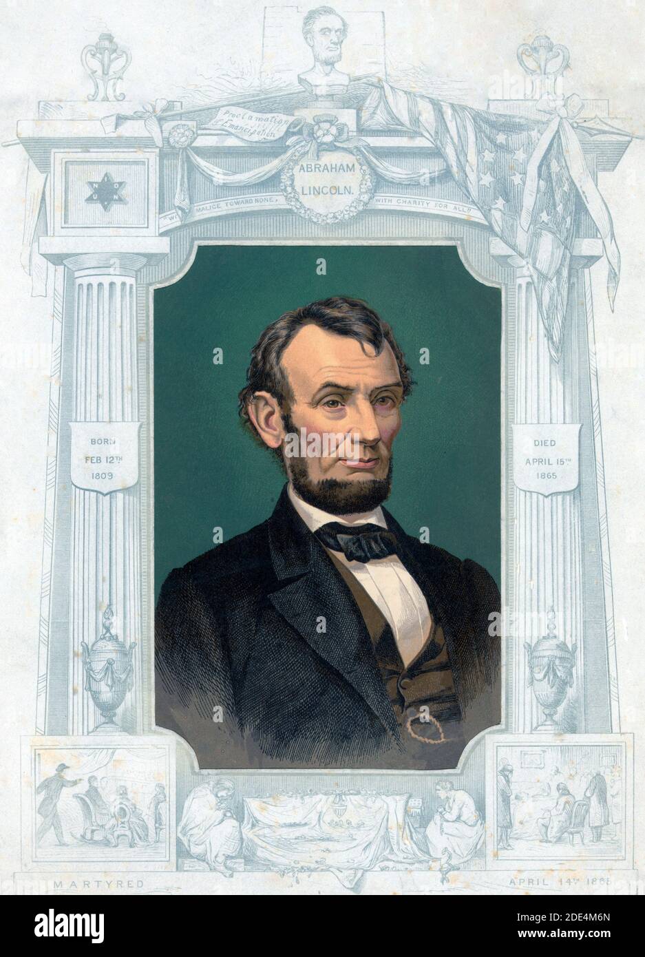 Abraham lincoln portrait in color hi-res stock photography and images ...