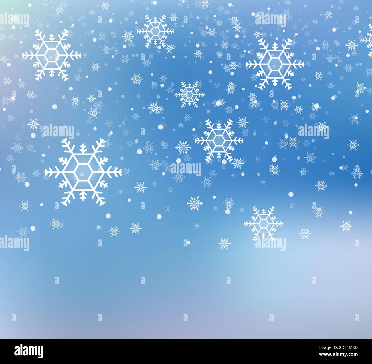 Many white cold flake elements on transparent background. Heavy ...