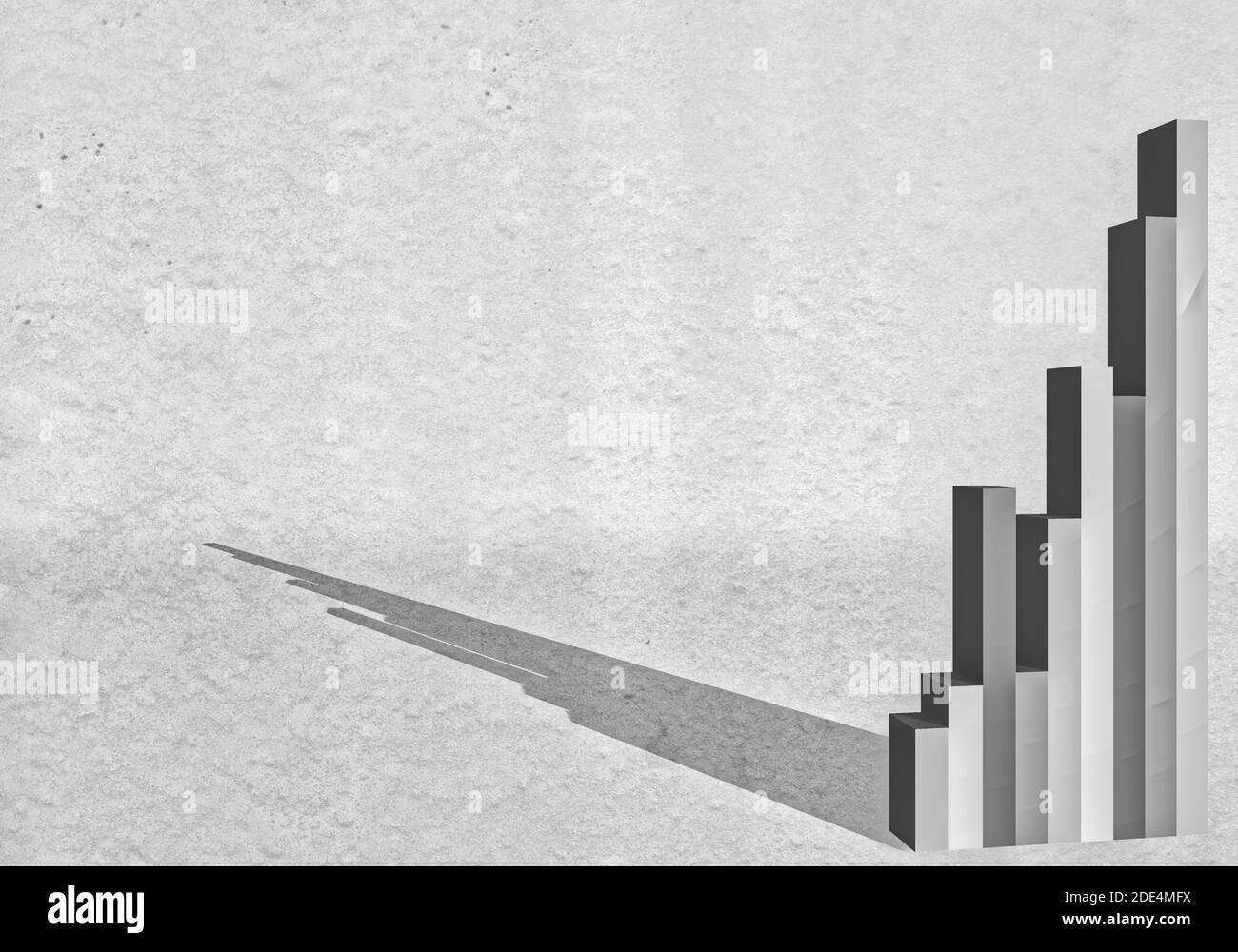 An illustration of an increasing bar graph with shadows - perfect for ...