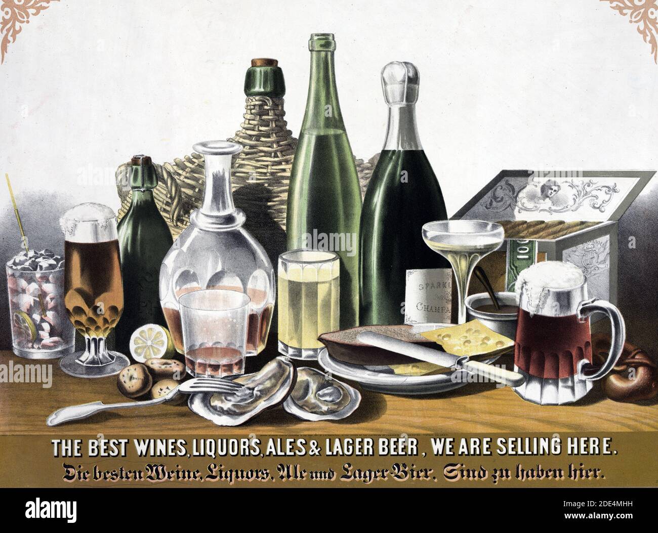 1800s food advert hi-res stock photography and images - Alamy