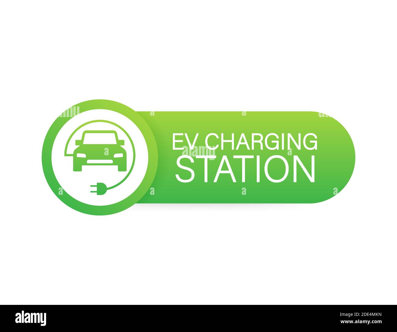 EV charging station banner. Vector stock illustration Stock Vector ...