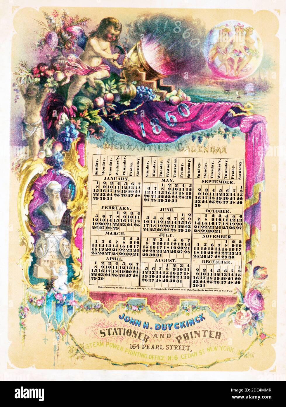 1850s calendar hi-res stock photography and images - Alamy