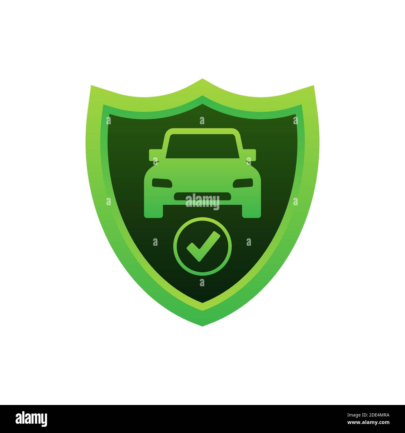 insurance contract document. Shield icon. Protection. Vector stock ...