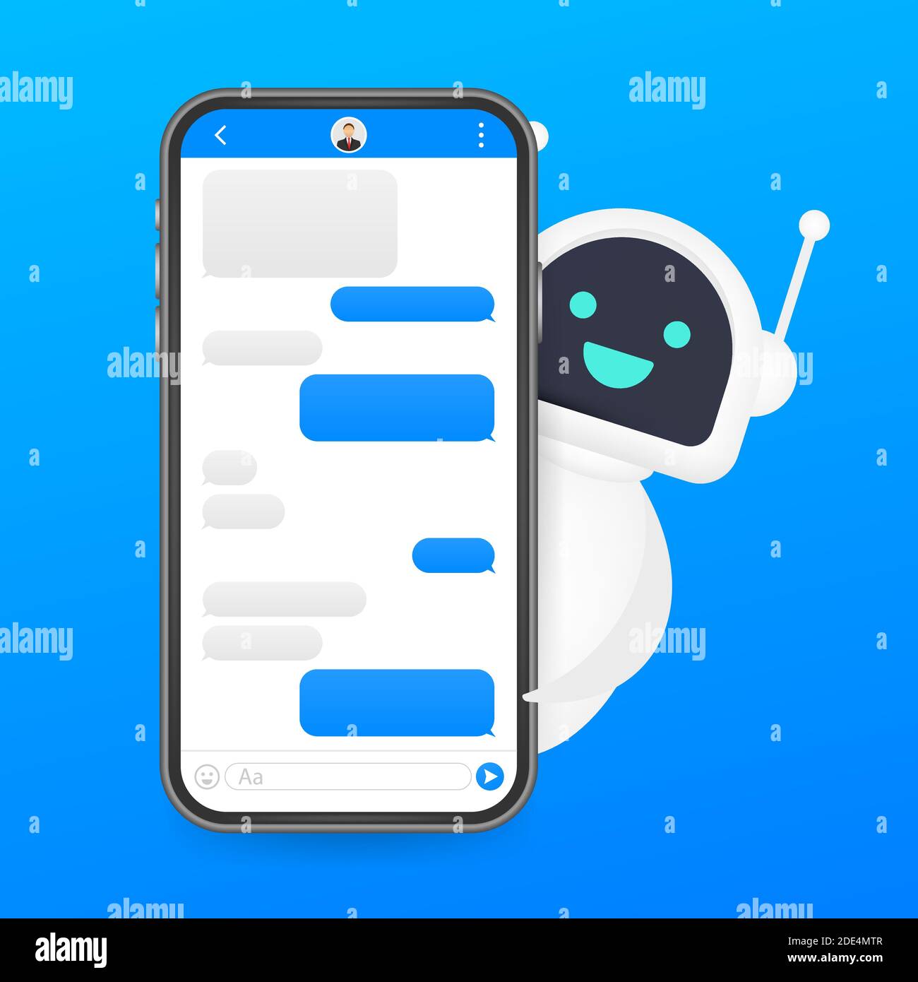 Robot icon. Bot sign design. Chatbot symbol concept. Voice support ...