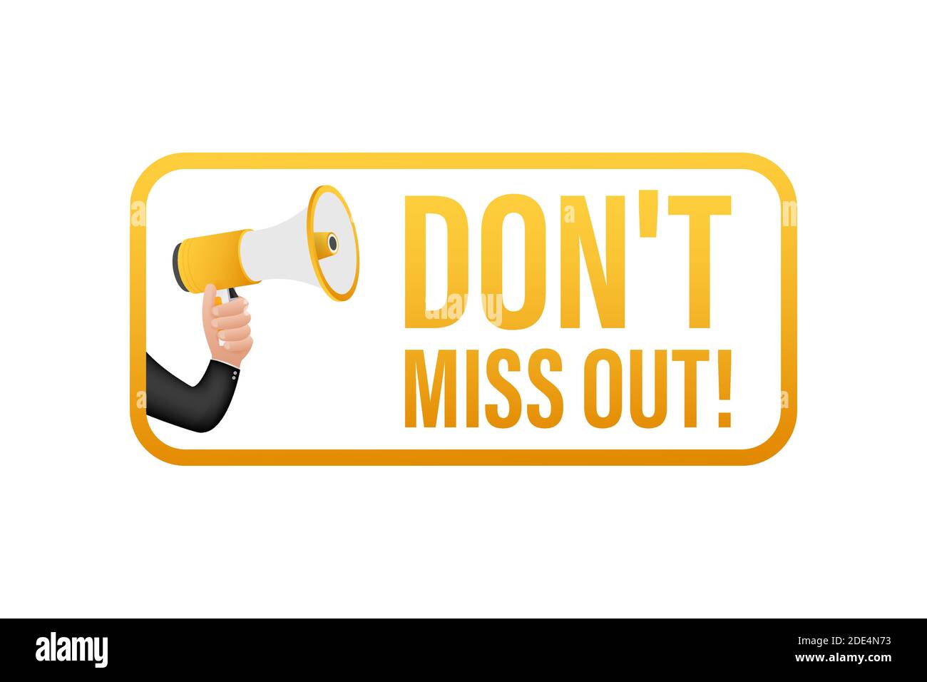 Megaphone important information speech Cut Out Stock Images & Pictures ...