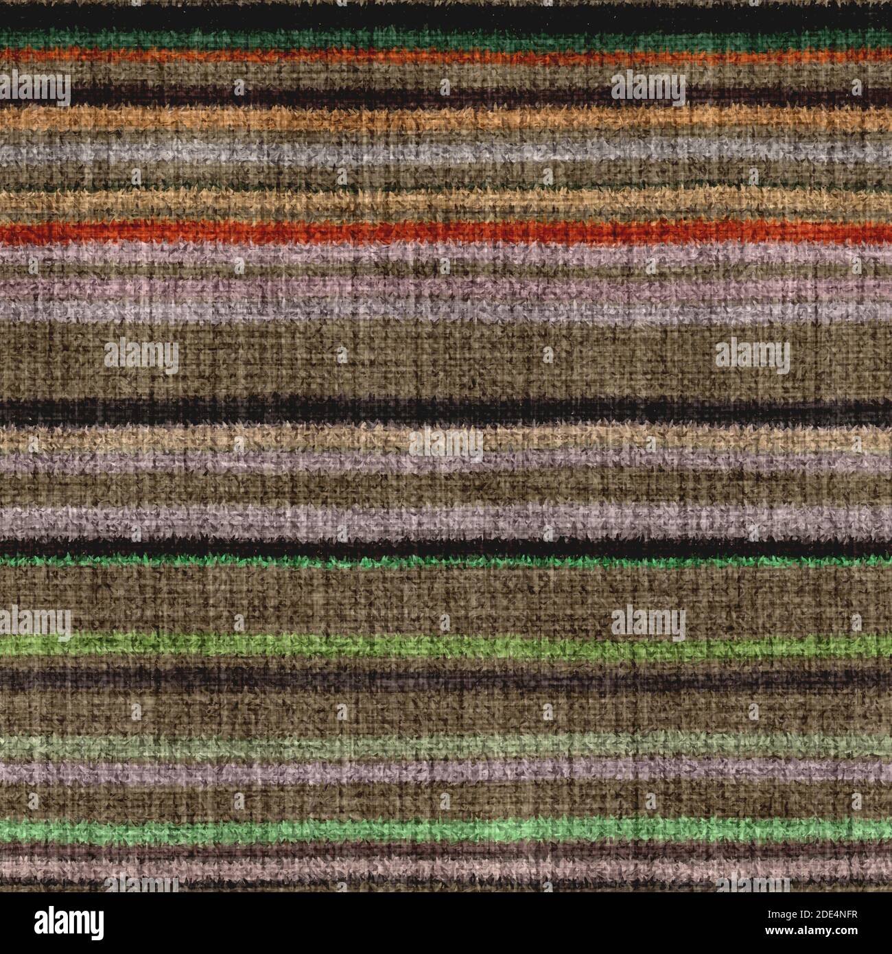 Variegated multicolor horizontal tapestry stripe woven texture. Space ...
