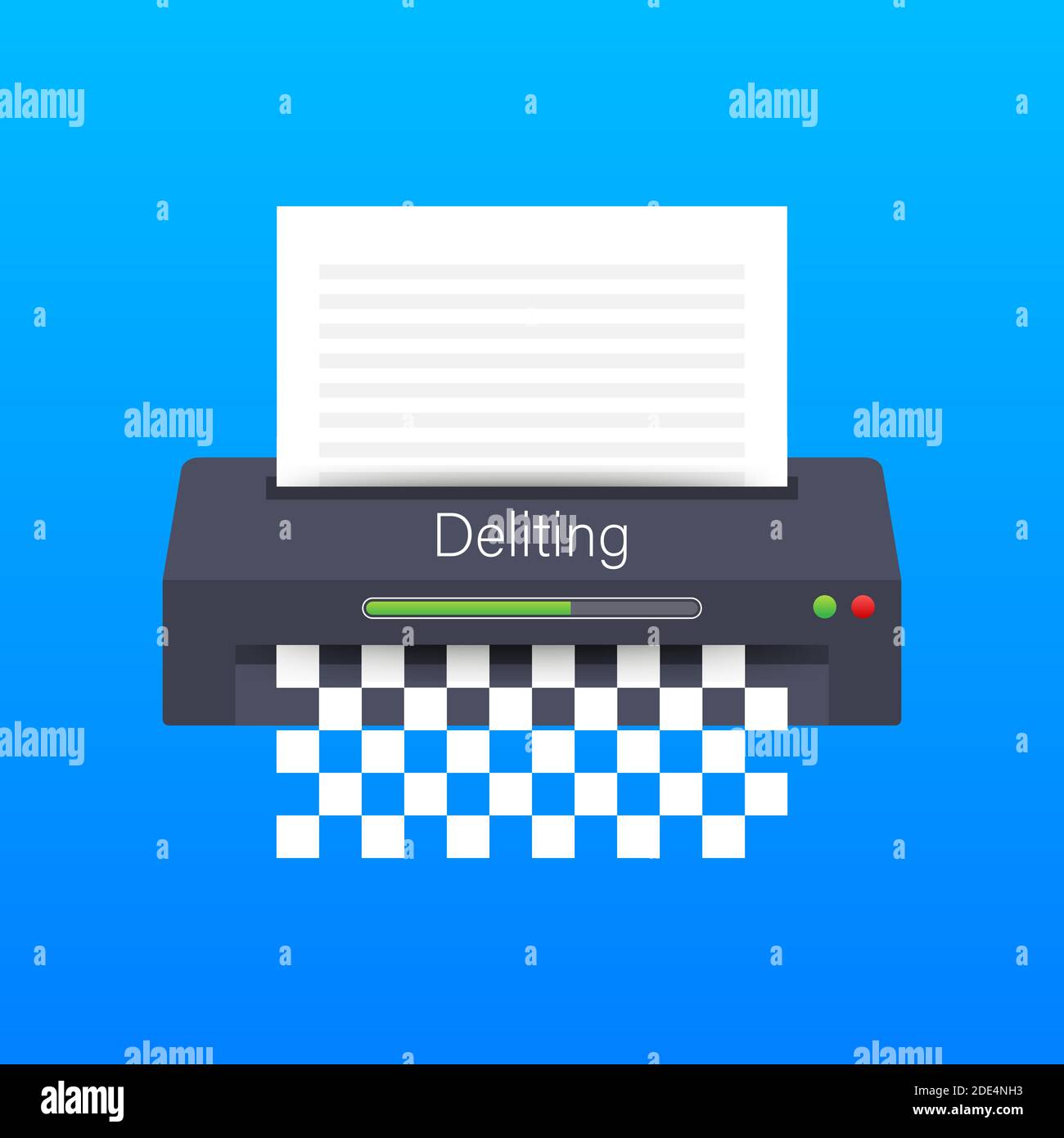 Paper shredder icon document business office information protection ...