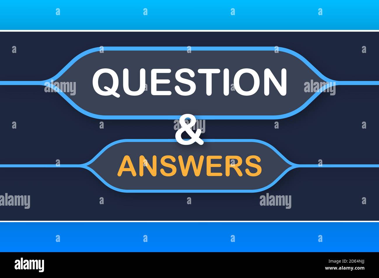Question and Answer Bubble Chat on white background. Vector stock ...