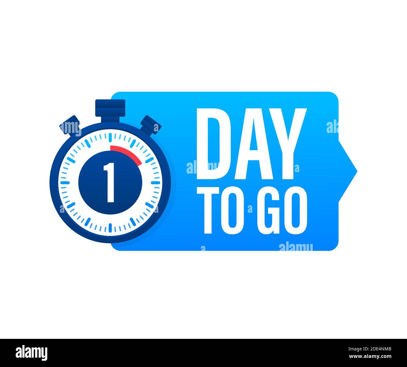 1 Day to go. Countdown timer. Clock icon. Time icon. Count time sale ...