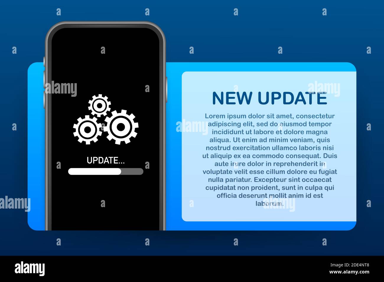System Software Update Data Update Or Synchronize With Progress Bar On