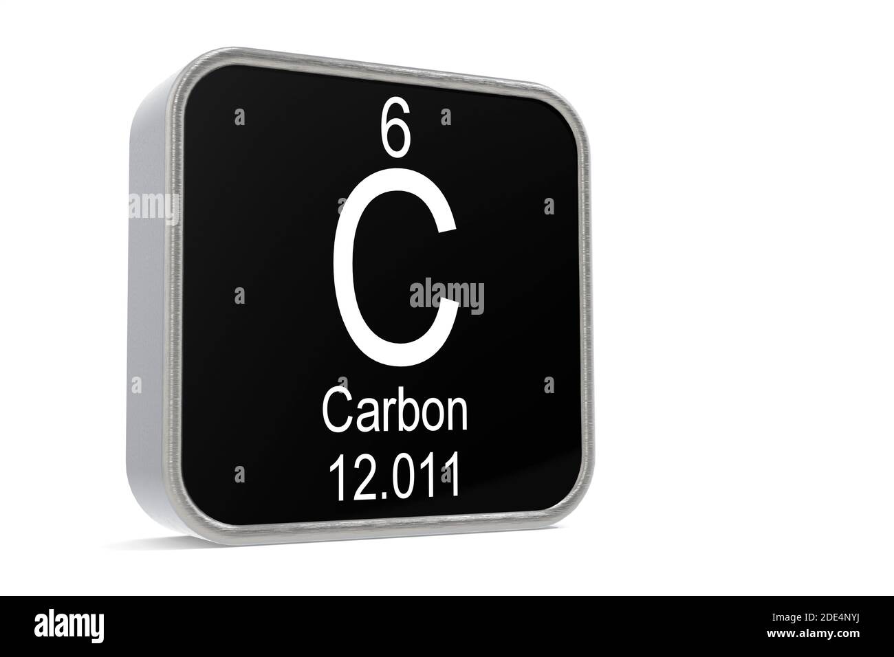 Carbon element symbol on square block, 3D rendering Stock Photo - Alamy