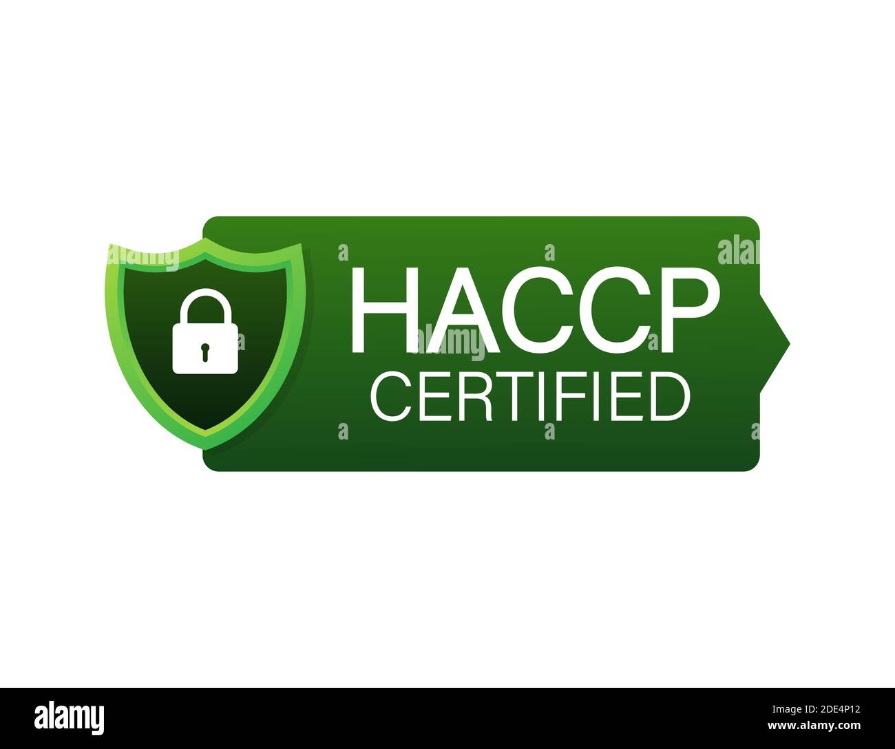 HACCP Certified icon on white background. Vector stock illustration ...