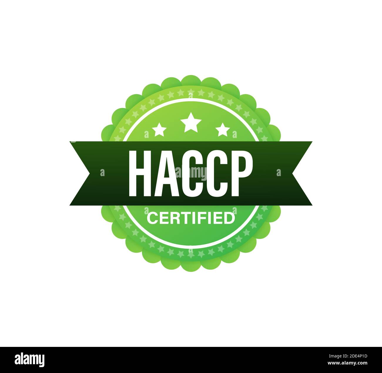 HACCP Certified icon on white background. Vector stock illustration ...