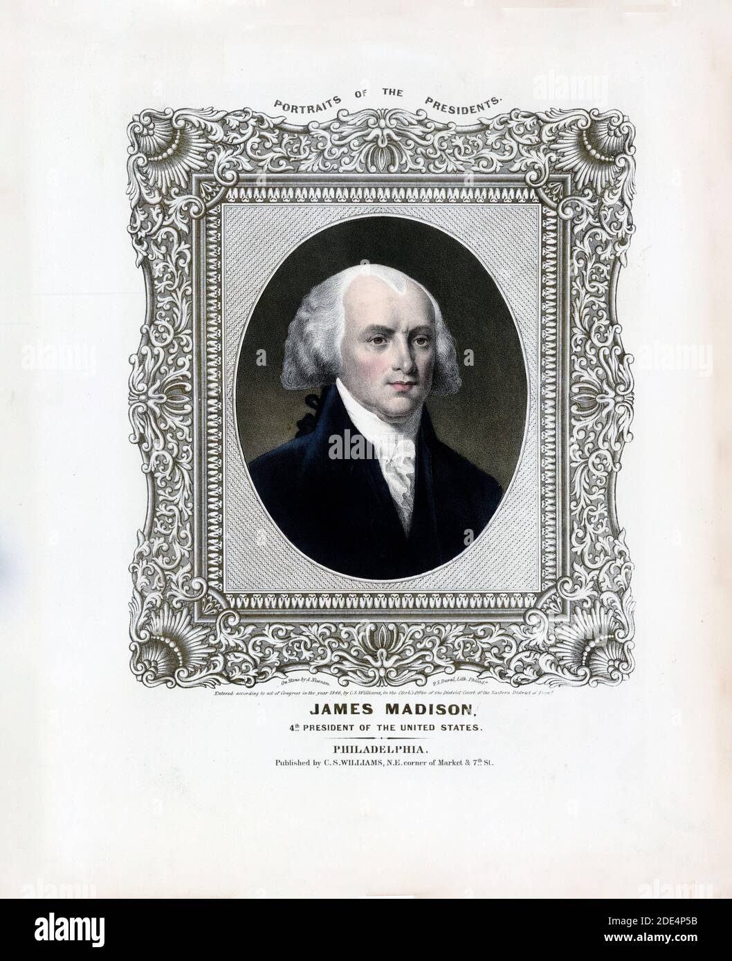 James madison 4th president united hi-res stock photography and images ...
