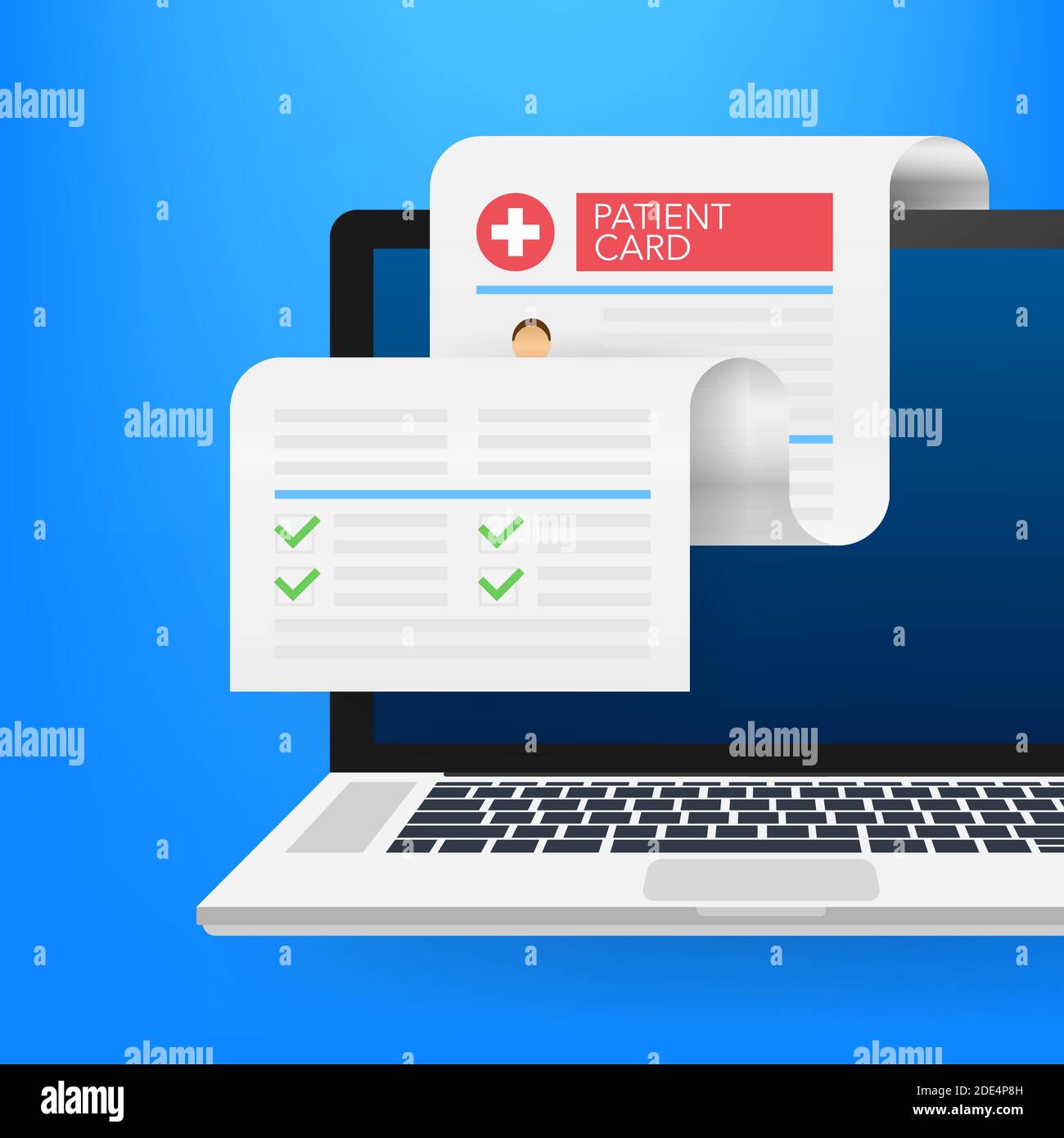 Clipboard in doctors hand. Make notes in patient card. medical report ...