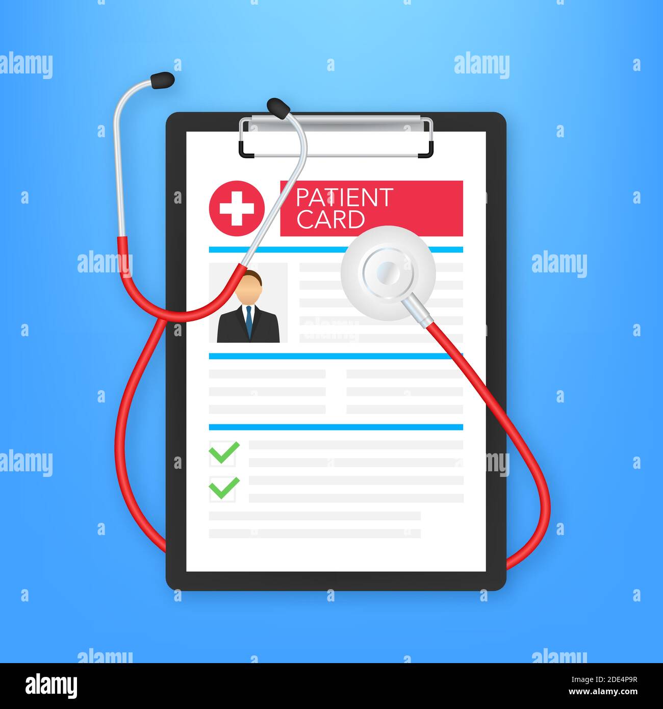 Clipboard in doctors hand. Make notes in patient card. medical report ...