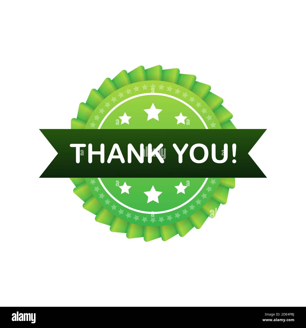 Thank green label on Stock Vector Images - Alamy
