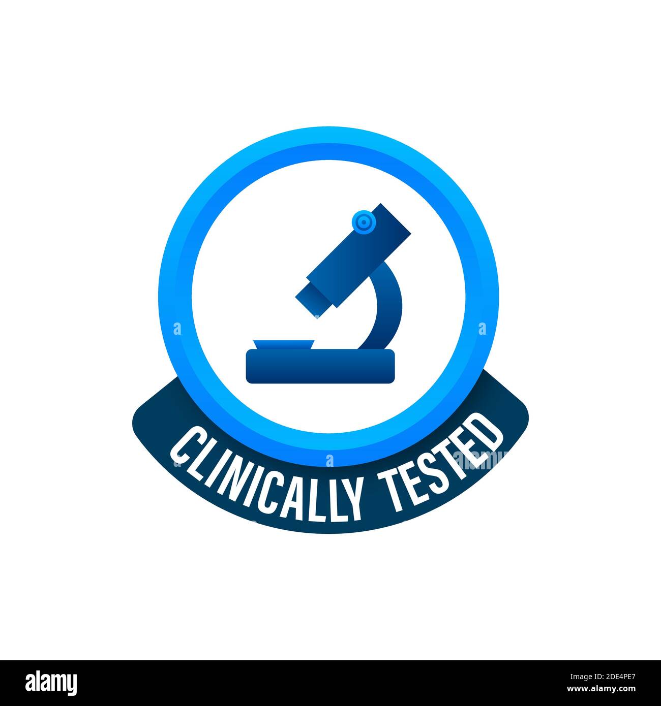 Clinically tested sign. Lab tested sign. Check mark and laboratory ...