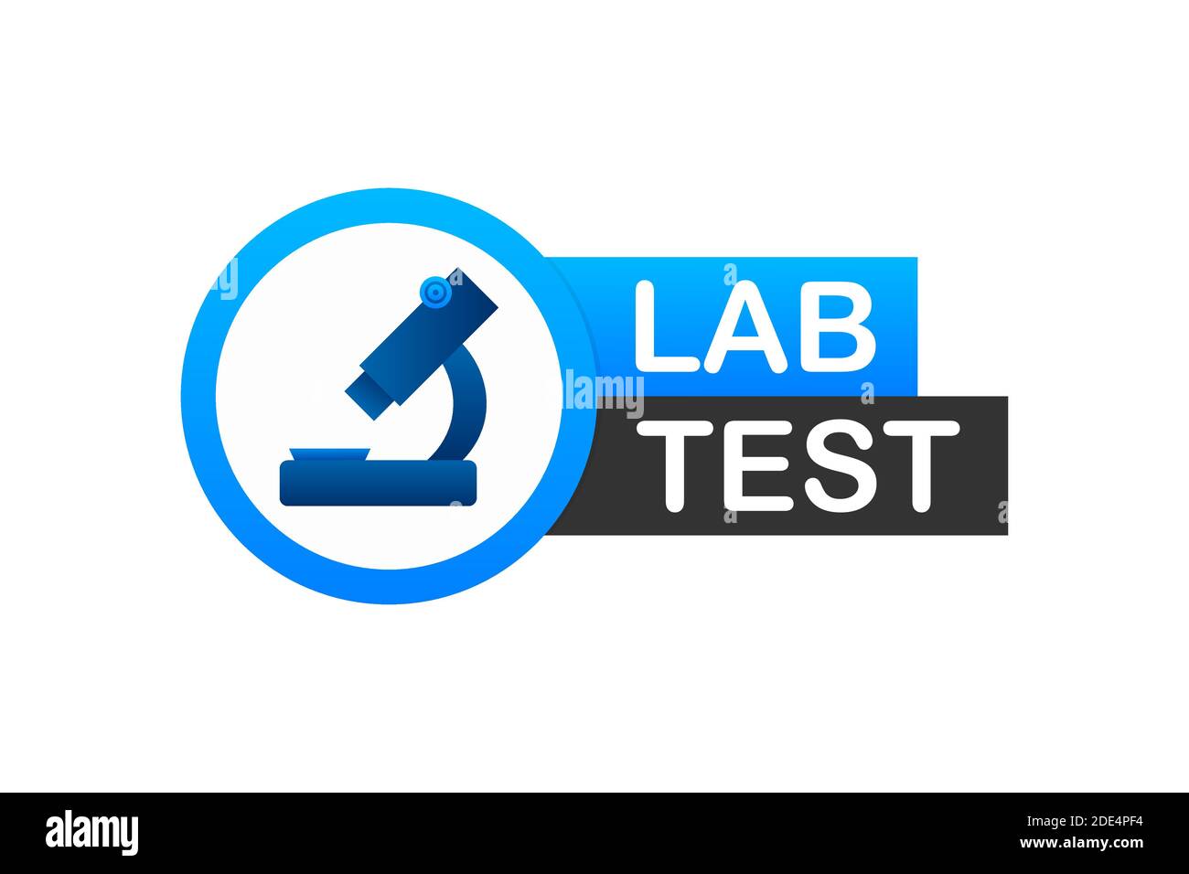 Clinically tested sign. Lab tested sign. Check mark and laboratory ...