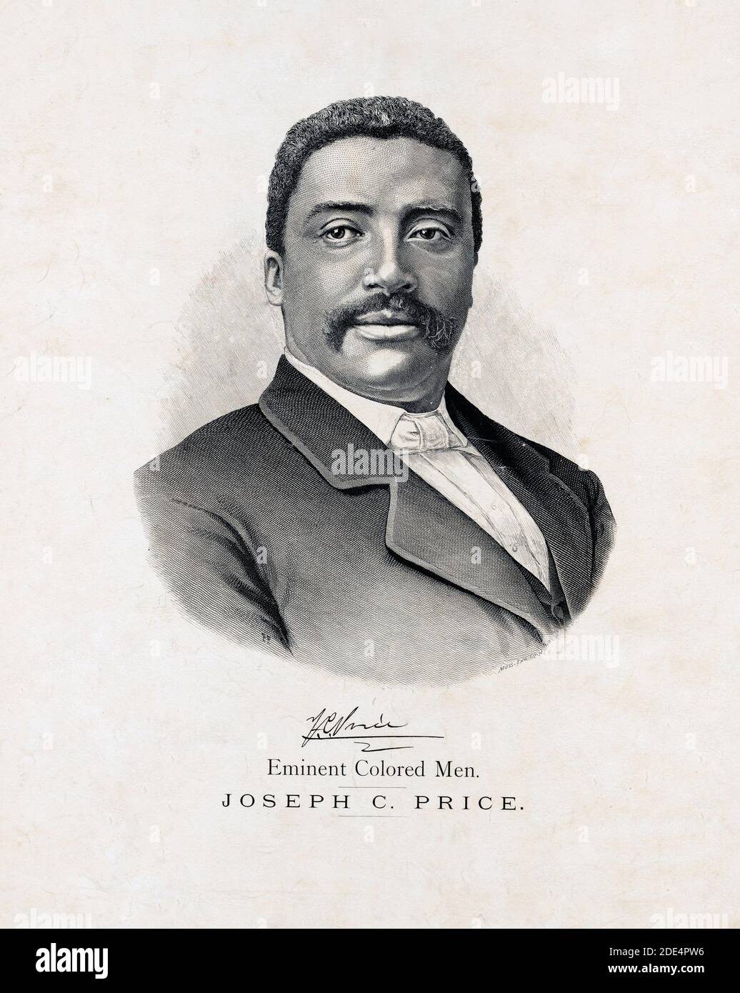African American orator and educator Joseph C. Price ca. 1894 Stock ...