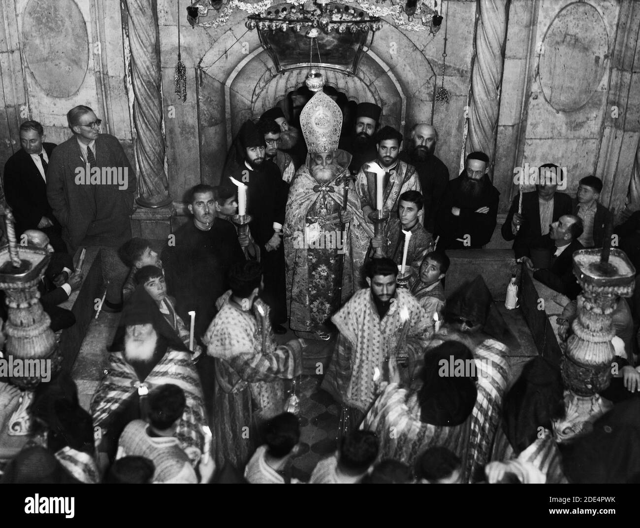1940s religious ceremony Black and White Stock Photos & Images - Alamy