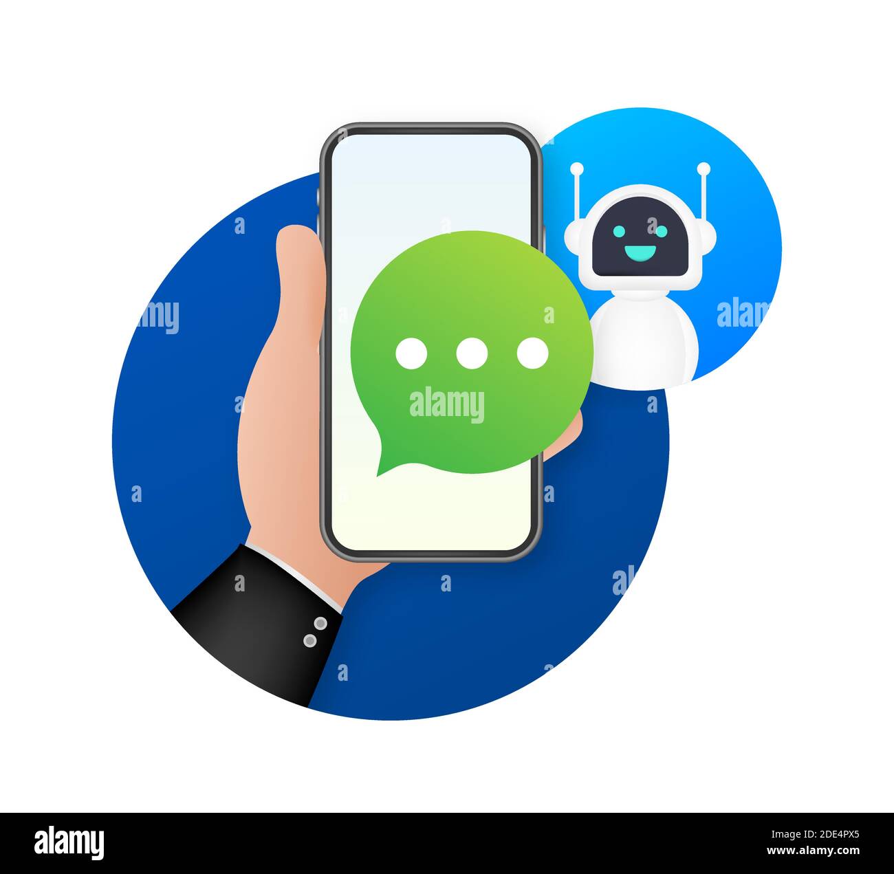 Robot Icon Bot Sign Design Chatbot Symbol Concept Voice Support