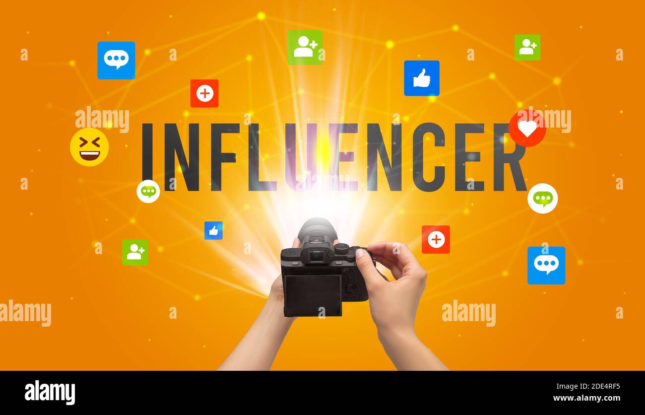 Using camera to capture social media content with INFLUENCER ...