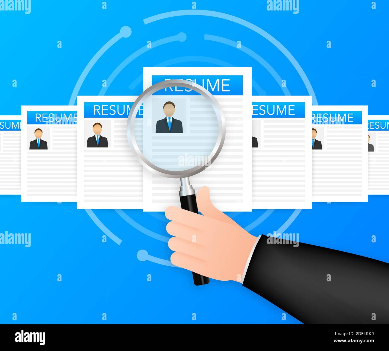 Recruitment concept. Hire workers, choice employers search team for job ...