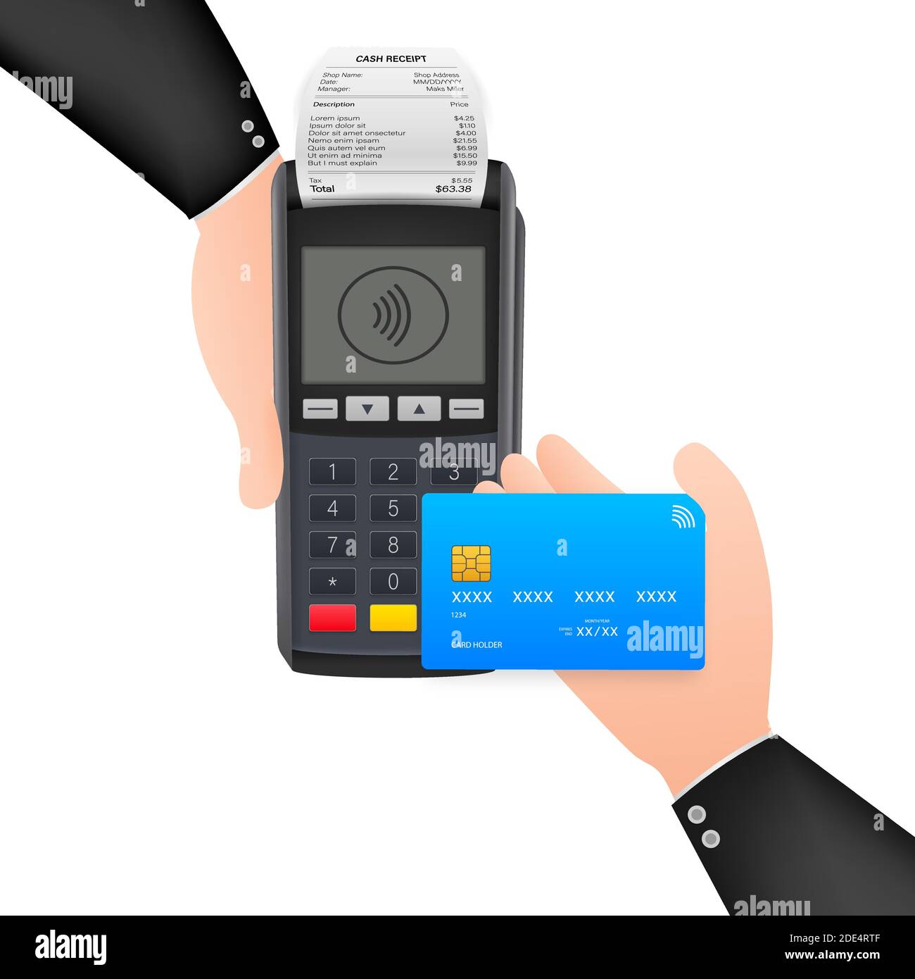 Contactless Payment Methods Mobile smart phone and wireless POS ...