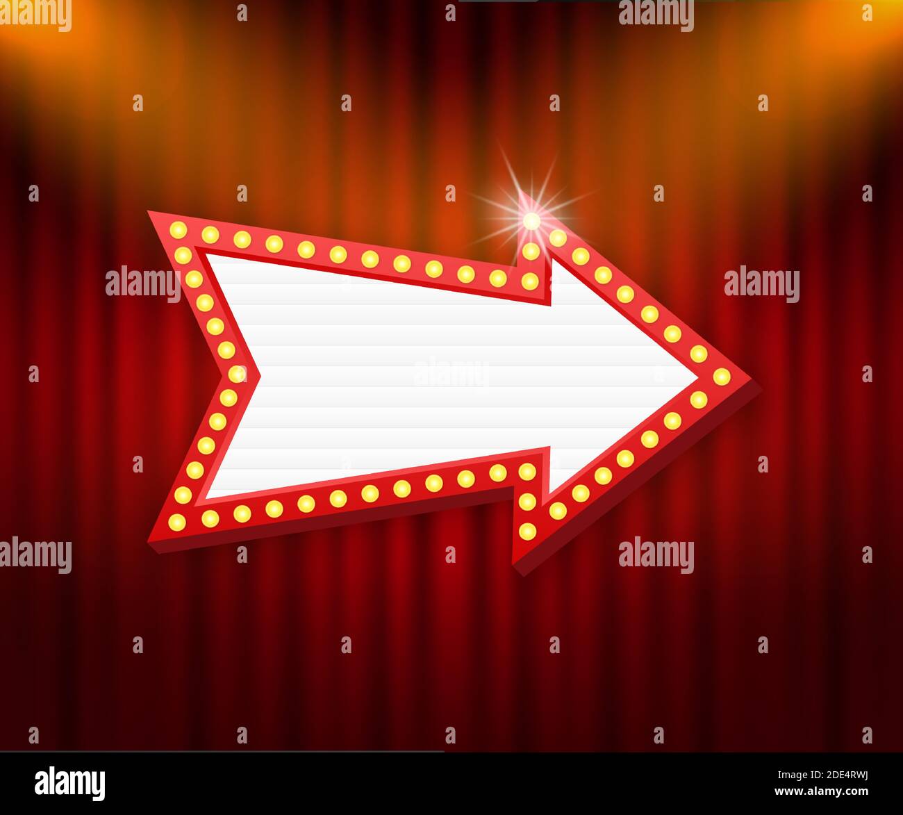 Retro lightbox billboard vintage frame. Lightbox with customizable ...