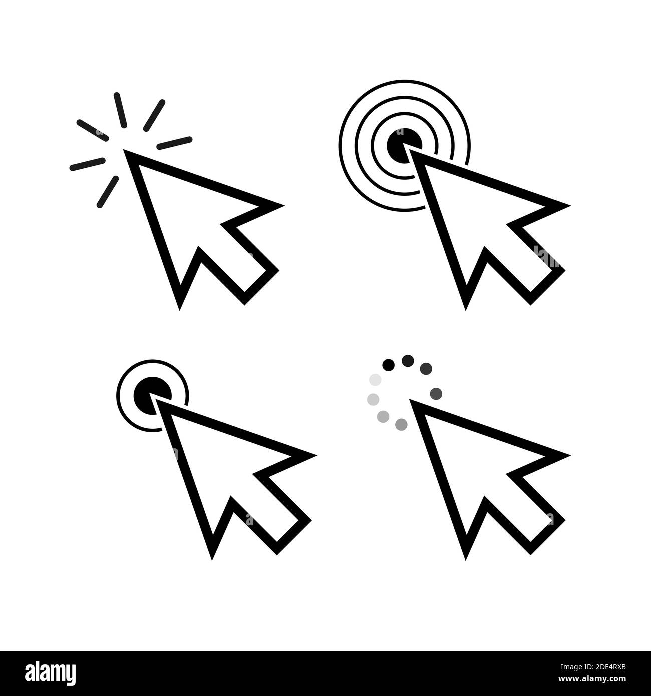 Finger click icon vector. Hand click icon. Push touch screen. Vector ...