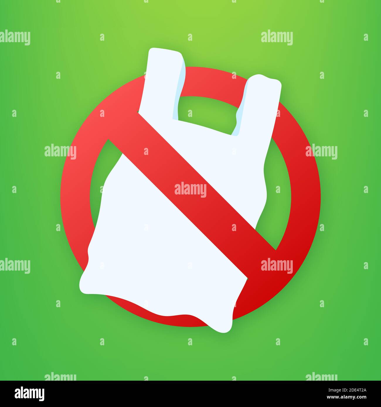 Say no to plastic bags poster. The campaign to reduce the use of ...