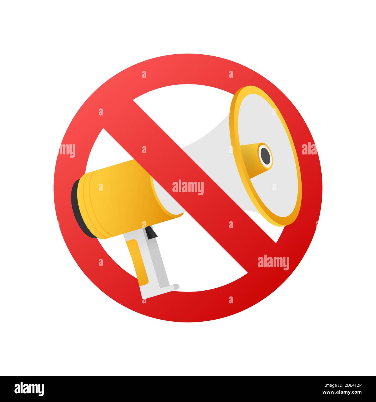 No megaphone speaker sign or no outbound speaker. Vector stock ...