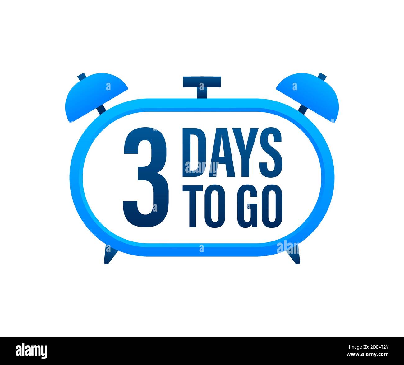 3 Days to go. Countdown timer. Clock icon. Time icon. Count time sale. Vector stock illustration ...