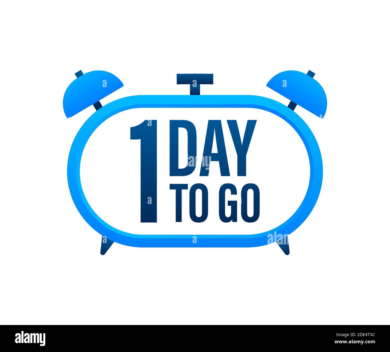1 Day to go. Countdown timer. Clock icon. Time icon. Count time sale ...