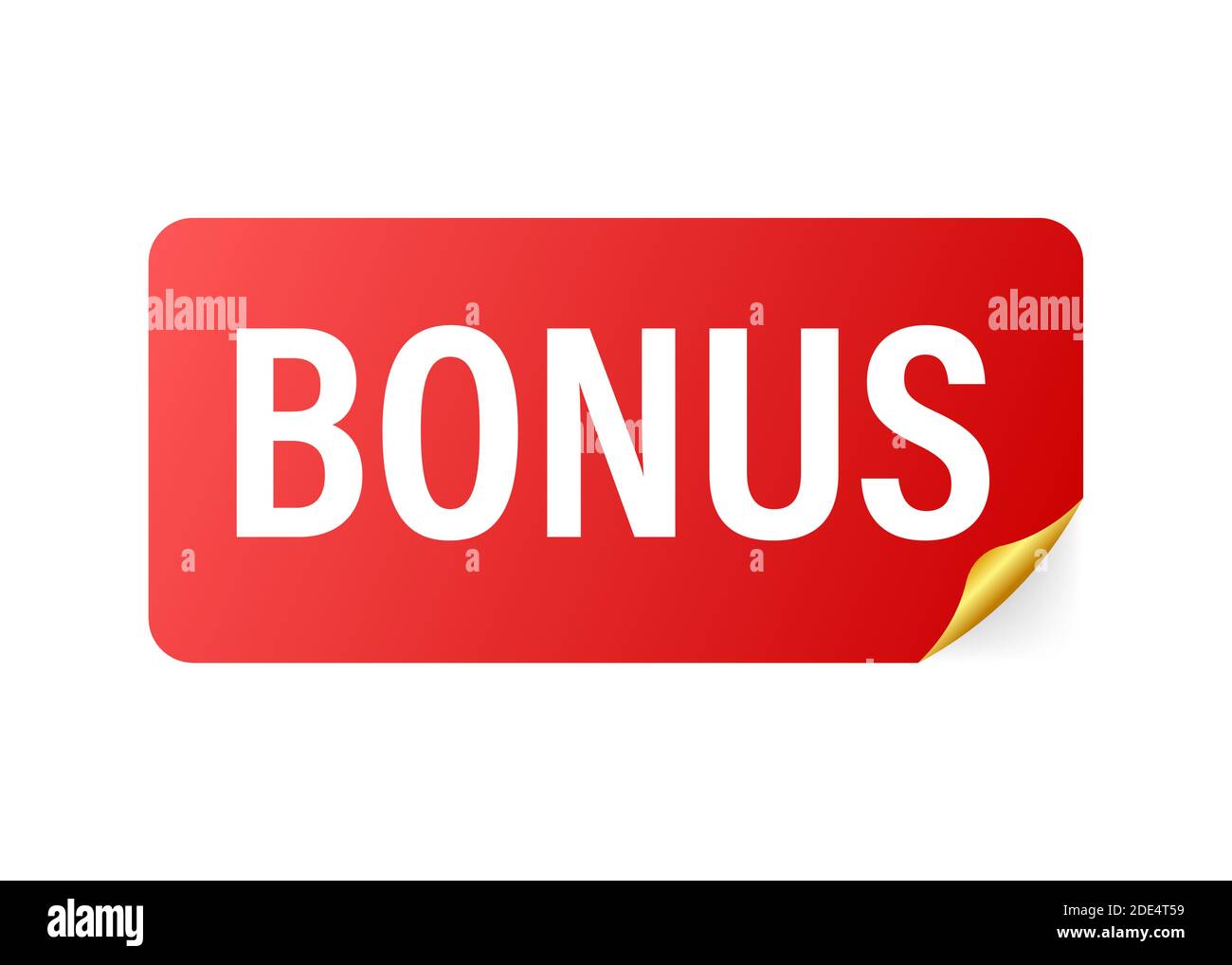Red banner bonus. Ribbon bonus on white background. Vector illustration ...