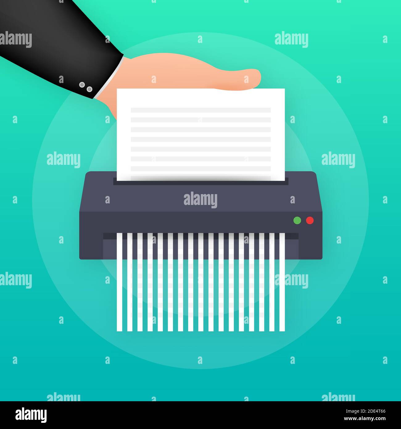 Paper shredder icon document business office information protection ...